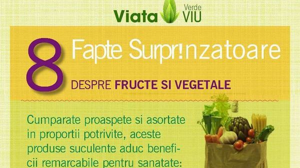 8 fapte surprinzatoare despre fructe si vegetale | ViataVerdeViu.ro