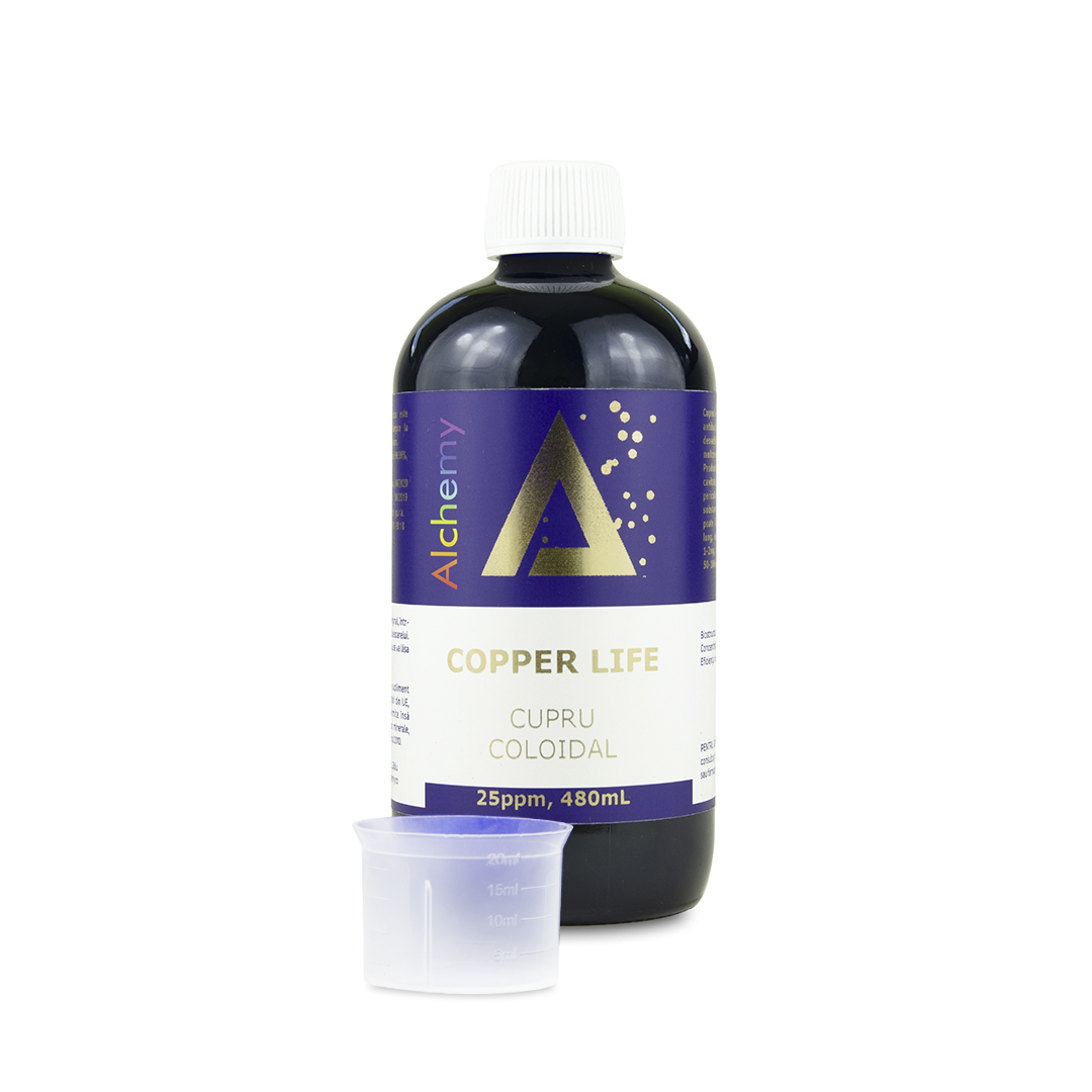 Cupru coloidal Copper Life 25ppm | Pure Alchemy | ViataVerdeViu.ro
