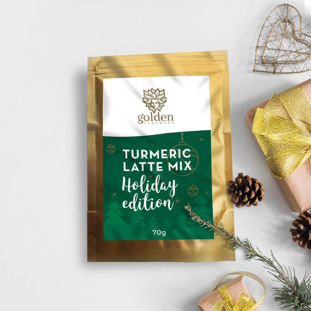 Turmeric Latte Mix Holiday Edition, 70g | Golden Flavours ...